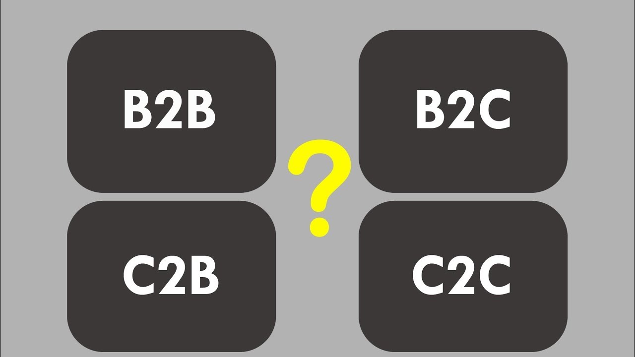What Is B2B B2C C2B And C2C Full Explained In Hindi KWB Model