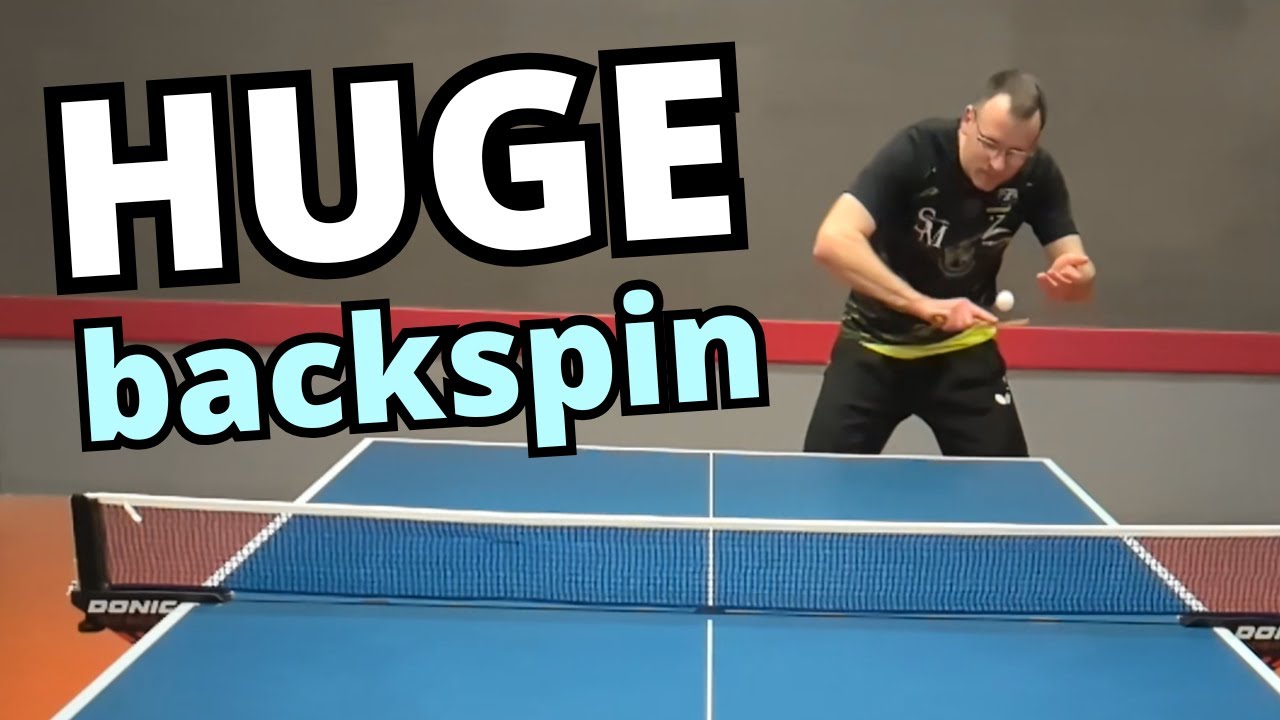 HUGE BACKSPIN! How to do a super heavy backhand backspin serve - YouTube