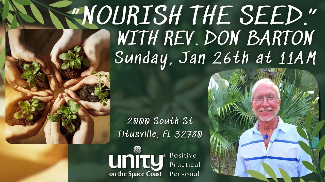 "Nourish the Seed" - Rev. Don Barton - YouTube