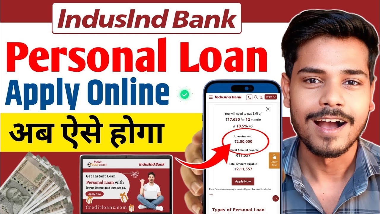 How to Apply Indusind bank Personal loan | Zero Processing Fee ...