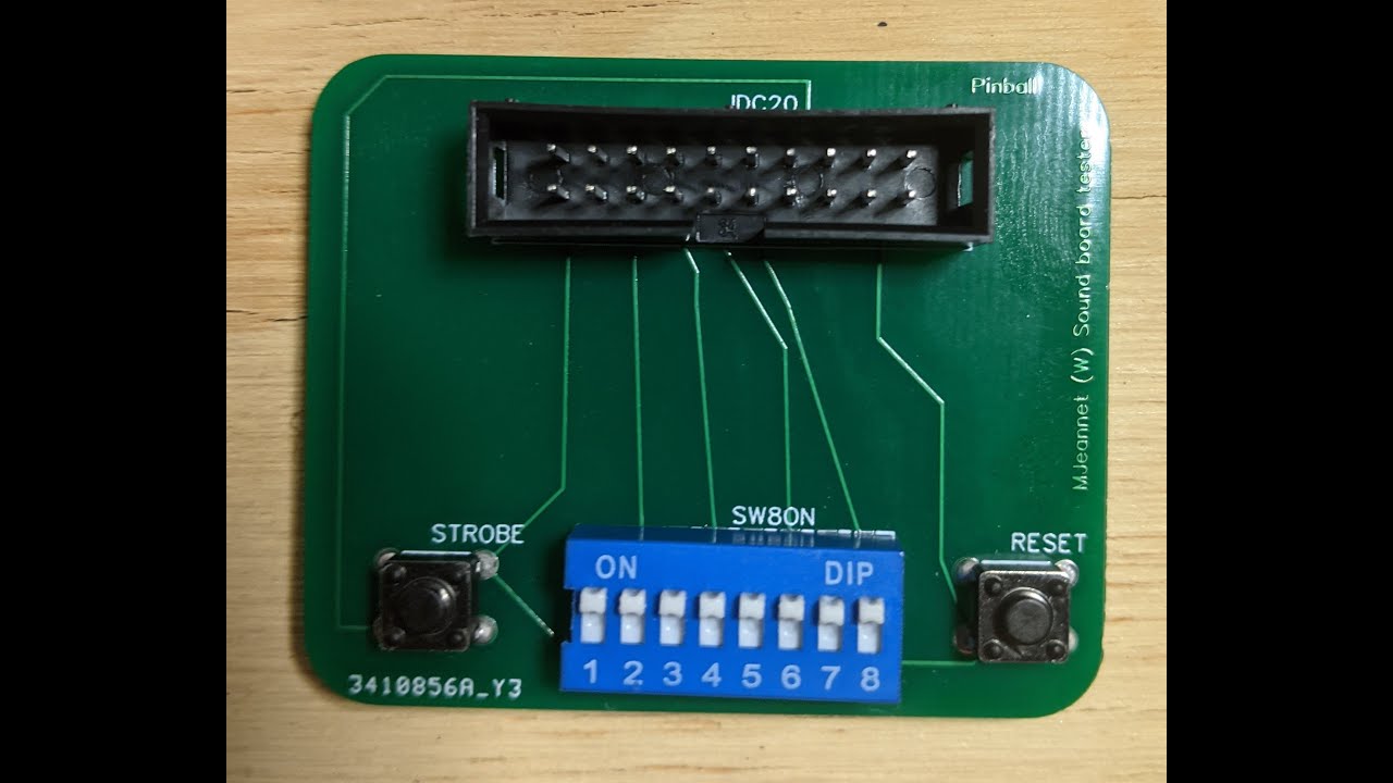 Williams System 11 Pinball Soundboard Tester - YouTube