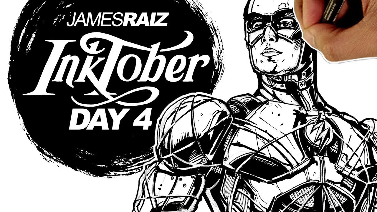 DRAWING THE FLASH from JUSTICE LEAGUE - INKTOBER DAY 4 - YouTube