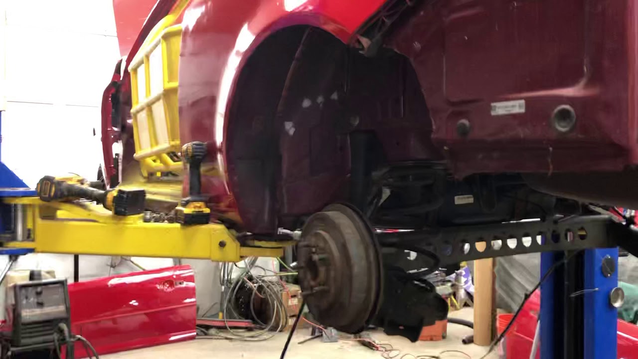 Cobalt rear axle for racing - YouTube