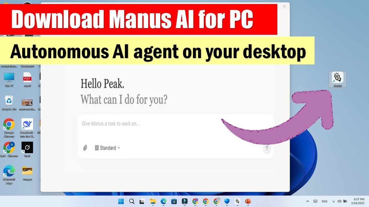 🚀 Download & Install Manus AI on Windows PC | Autonomous AI agent for PC desktop - YouTube
