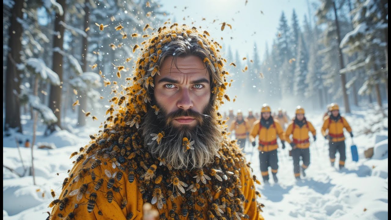 "Man Covered in Bees: Rescue Mission in Snowy Wilderness" - YouTube