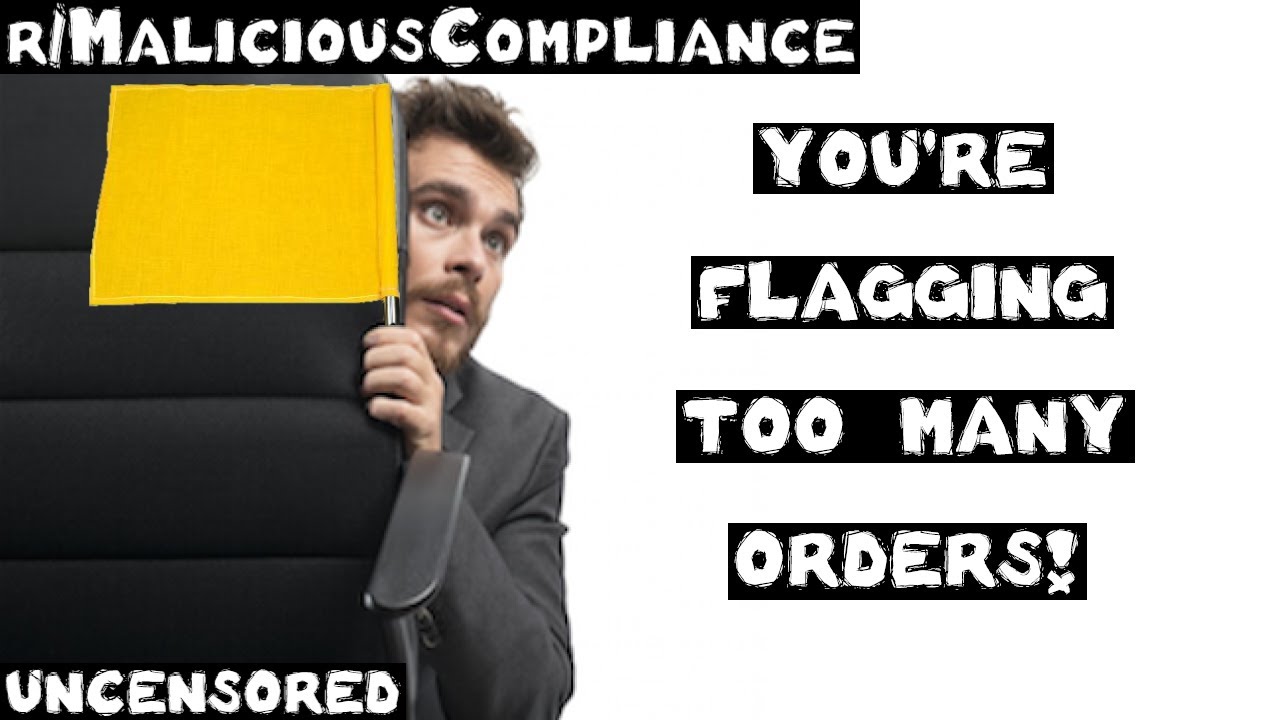 r/MaliciousCompliance | Ep. 12 | "You're flagging TOO MANY orders ...