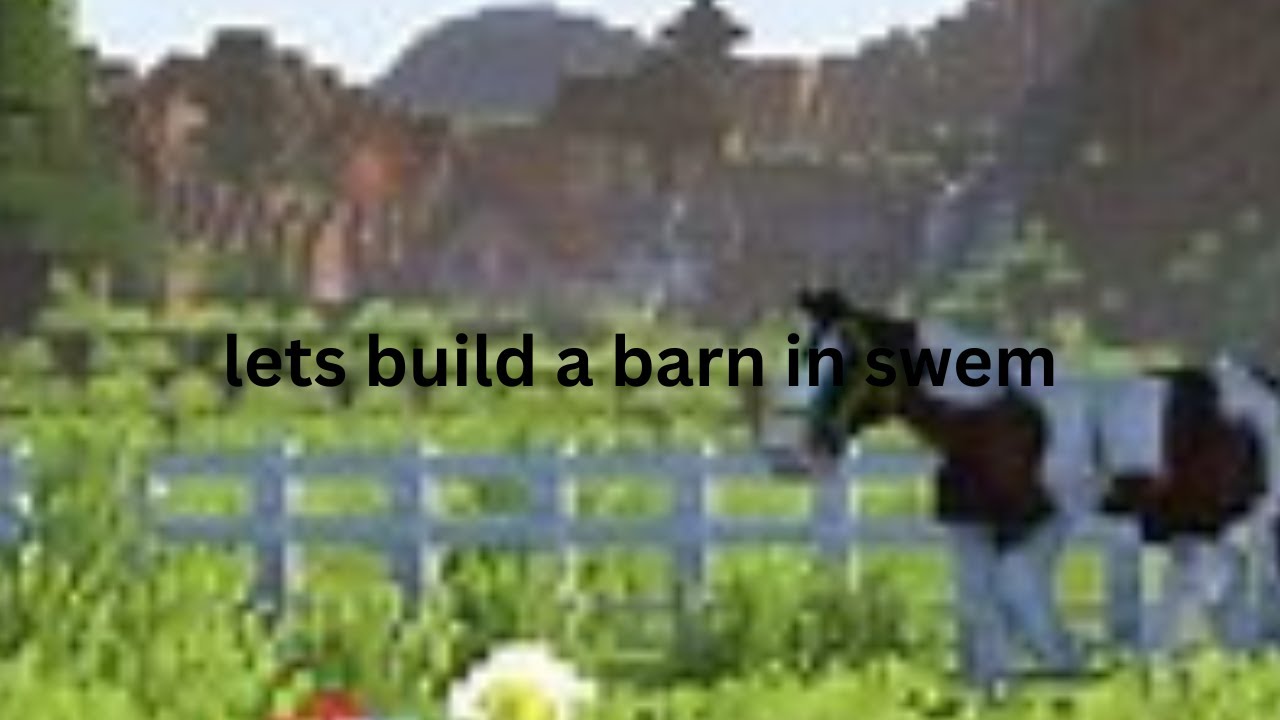 building a dream barn in swem - YouTube