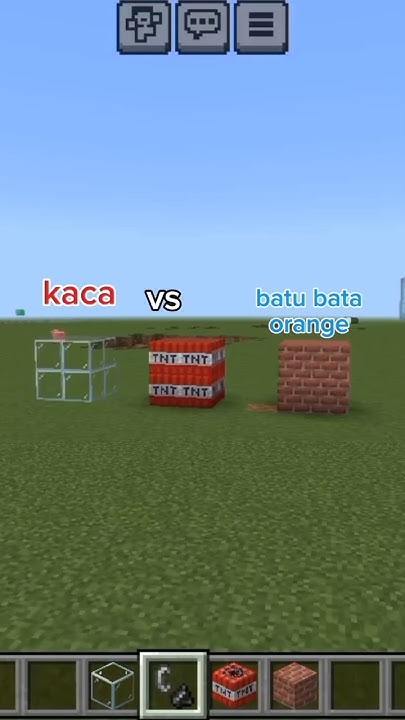 aku membuat tantangan kaca vs batu bata orange di minecraft #anresta #shorts - YouTube