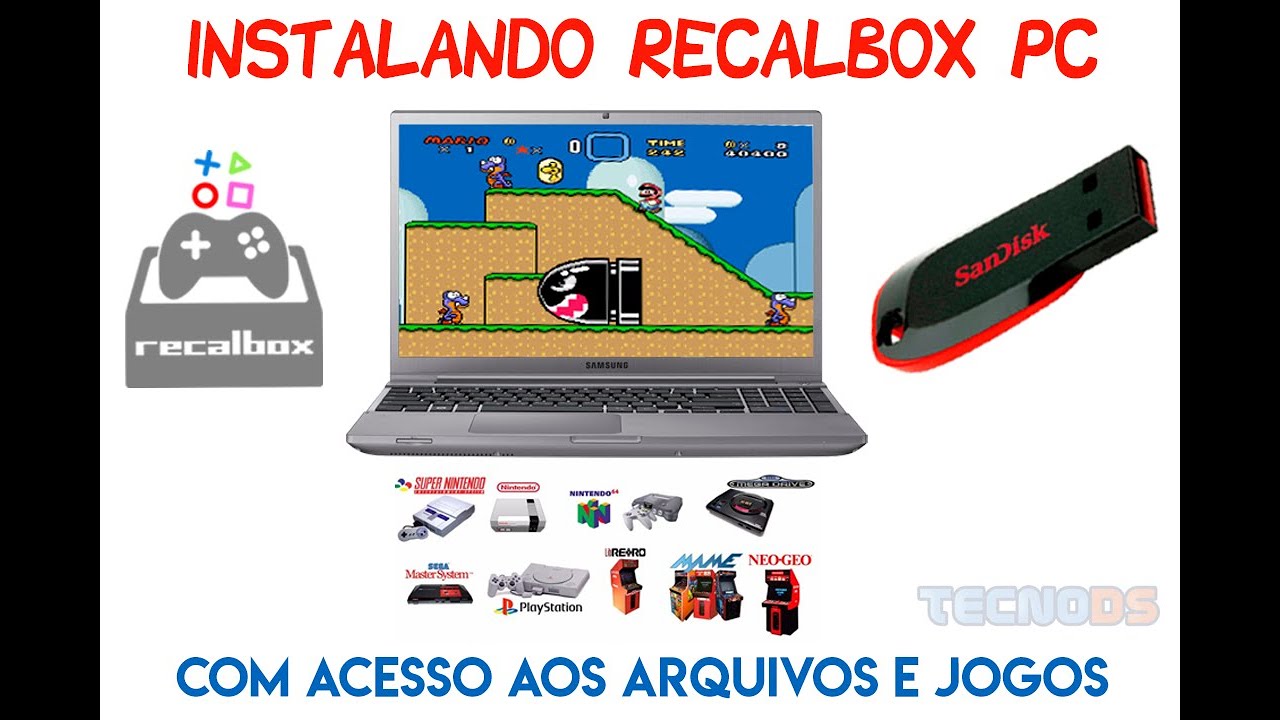 INSTALANDO RECALBOX COM ACESSO AOS ARQUIVOS 2020 - YouTube