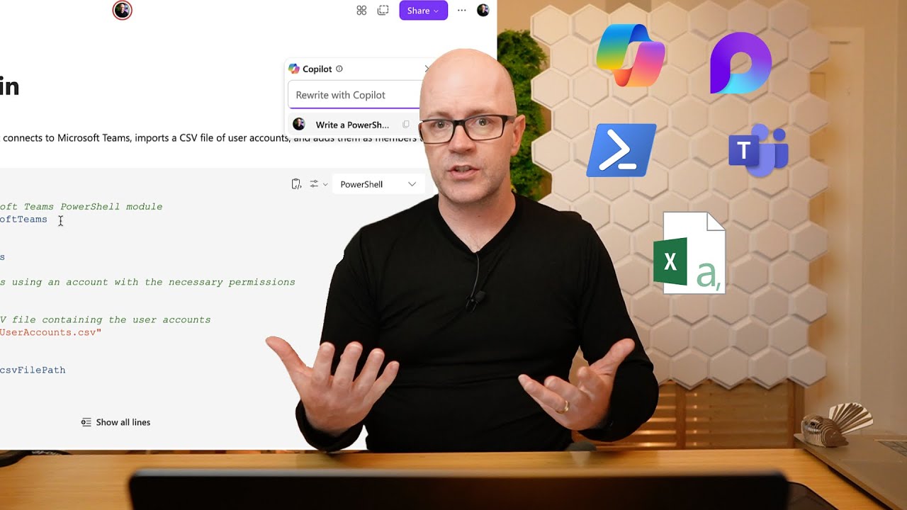 Thinking with Copilot in Microsoft Loop to help me PowerShell with Microsoft Teams - YouTube