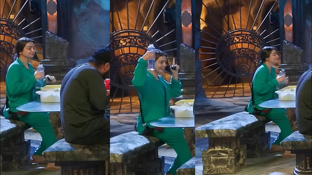 "Chahat Cute dance moment! kiya ghar mein balle balle aur shava shava| bigg boss 18 live" - YouTube