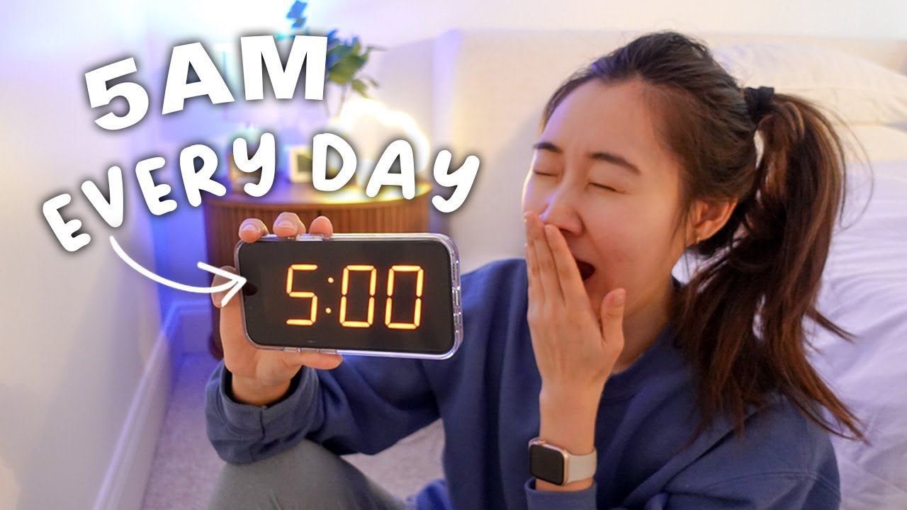 Waking Up at 5AM Everyday for a Week (is it worth it??) - YouTube