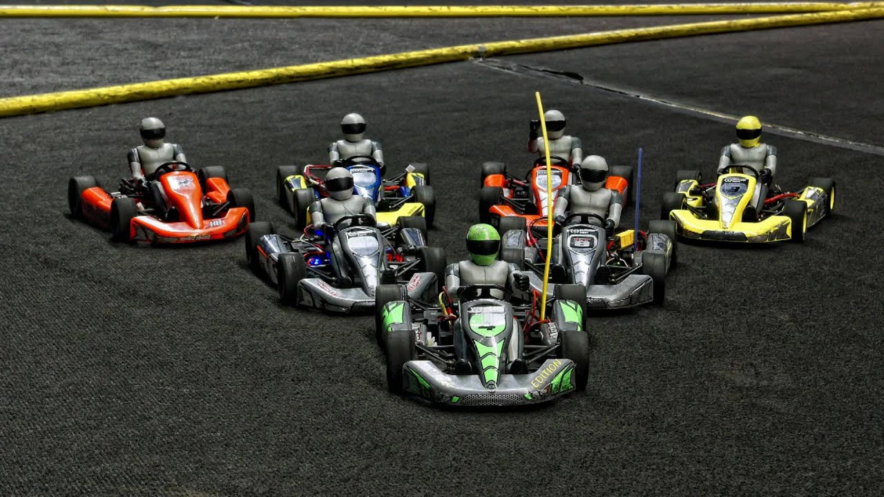 Thunder Tiger - Go-Kart KT-8 im RC-Glashaus - YouTube