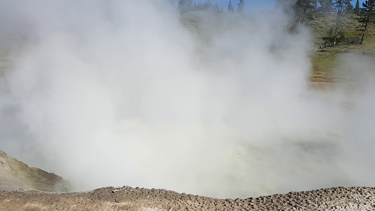 Steaming Hot Pool, Yellowstone - YouTube