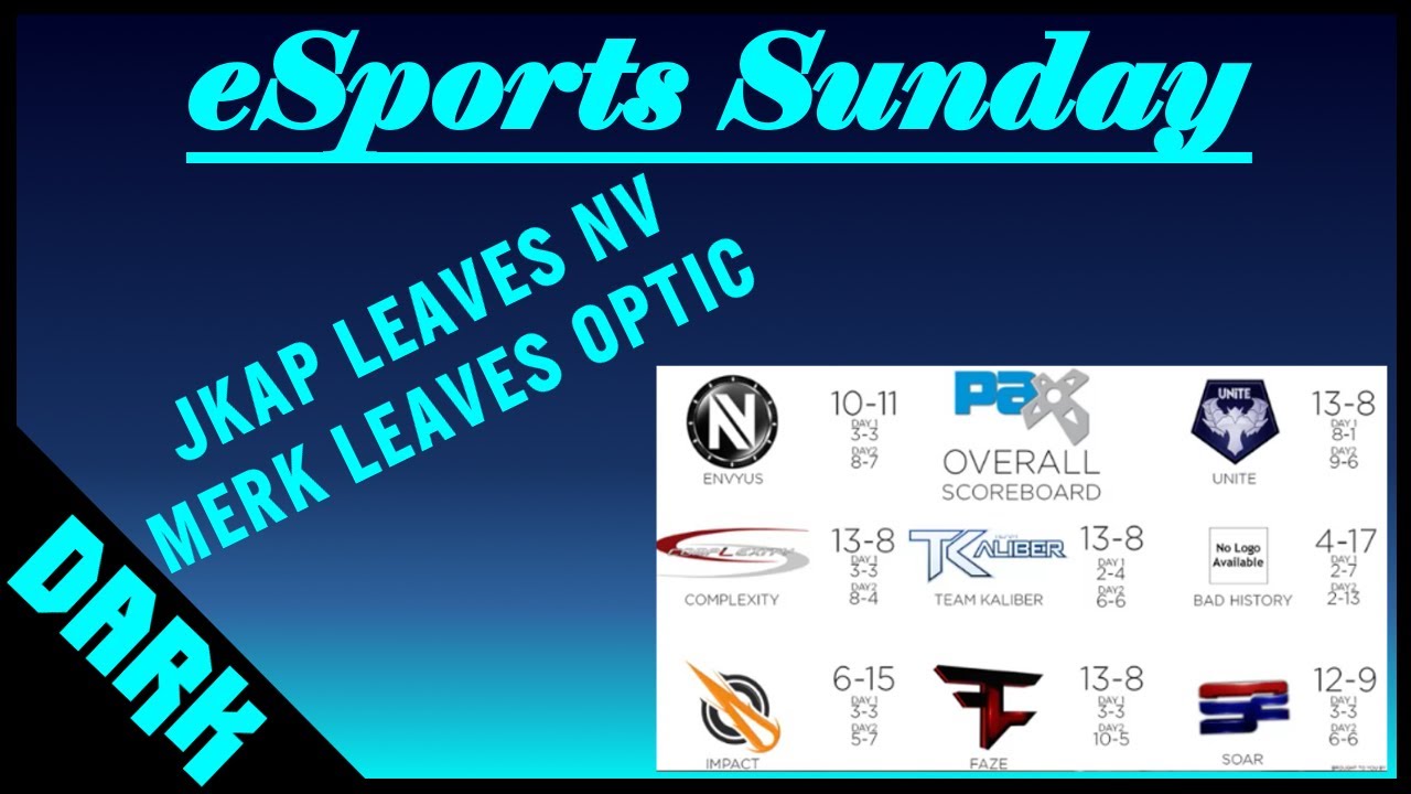 eSports Sunday | Jkap Leaves nV, Merk leaves OpTic, #MLGPAX (BO2 ...