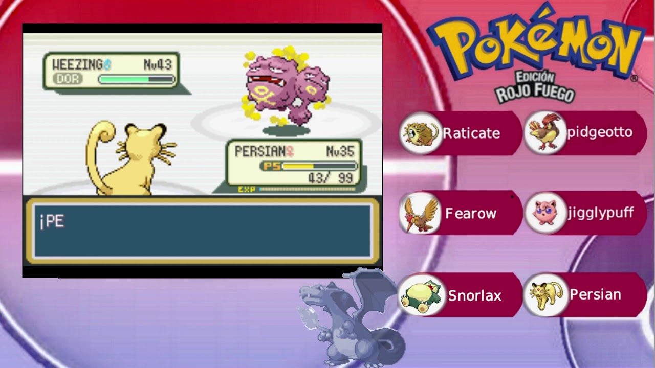 Pokémon rojo fuego monotype: Normal #20 - YouTube