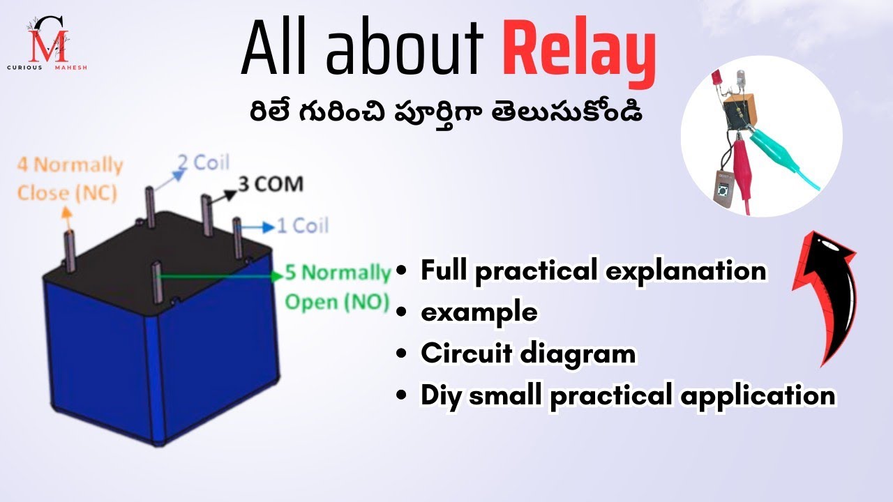 What is Relay and how does it work? | Relay Connections | రిలే ఎలా పని ...