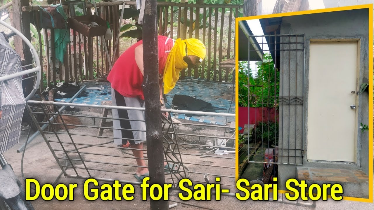 DOOR GATE FOR STORE || SARI- SARI STORE GATE || DOOR GATE - YouTube