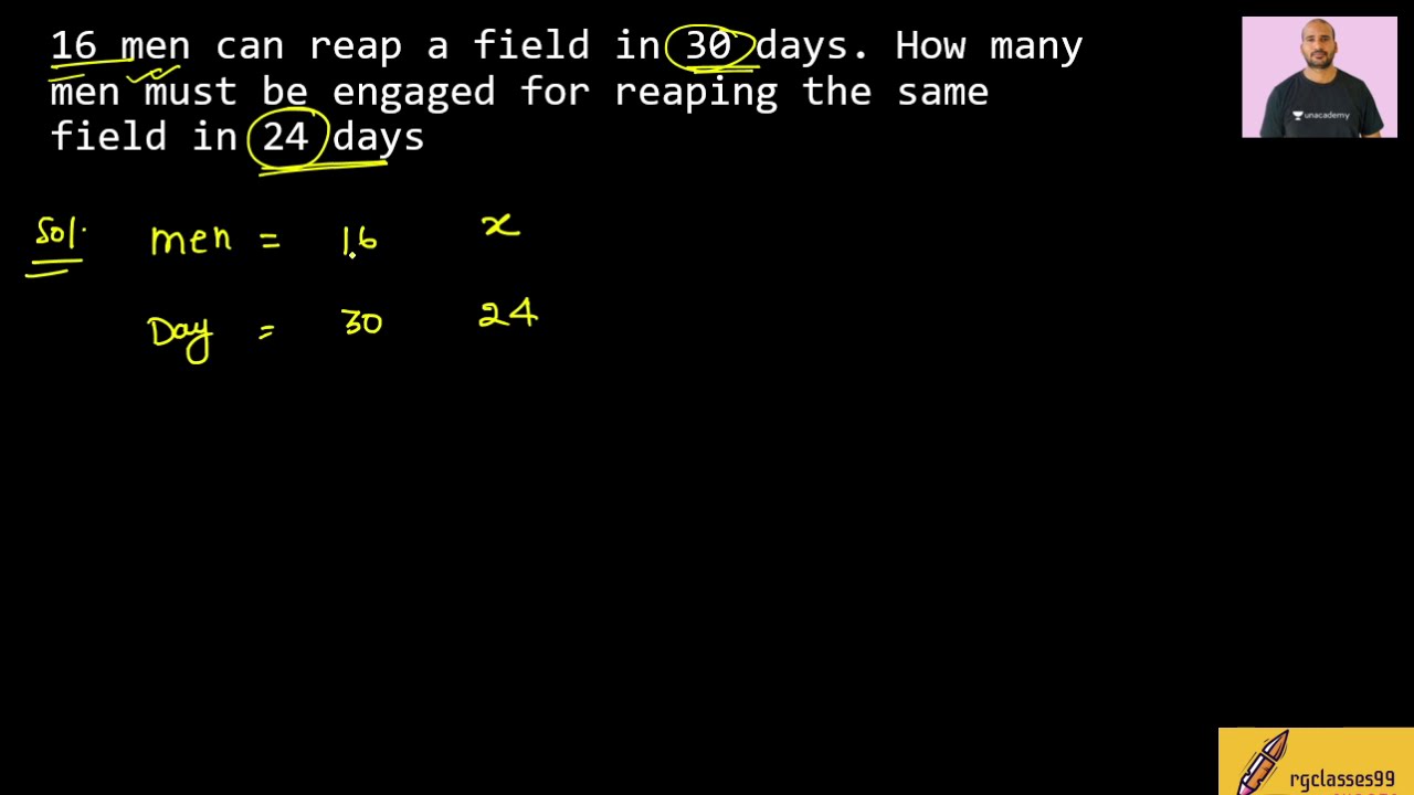 16 men can reap a field in 30 days. How many men must be engaged for ...