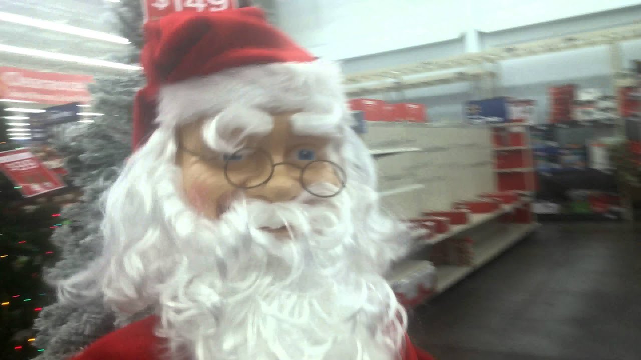 funny dancing Wal-Mart Santa Claus - YouTube