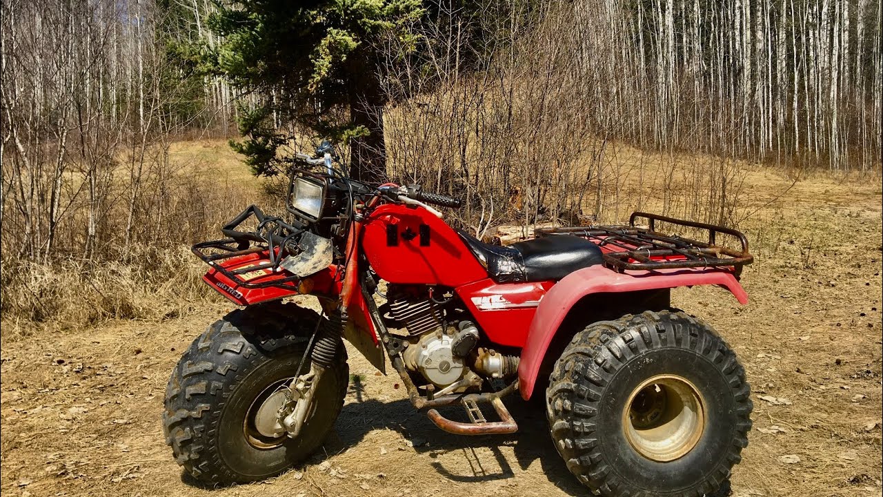 My new 1985 Honda Big Red 250es - YouTube