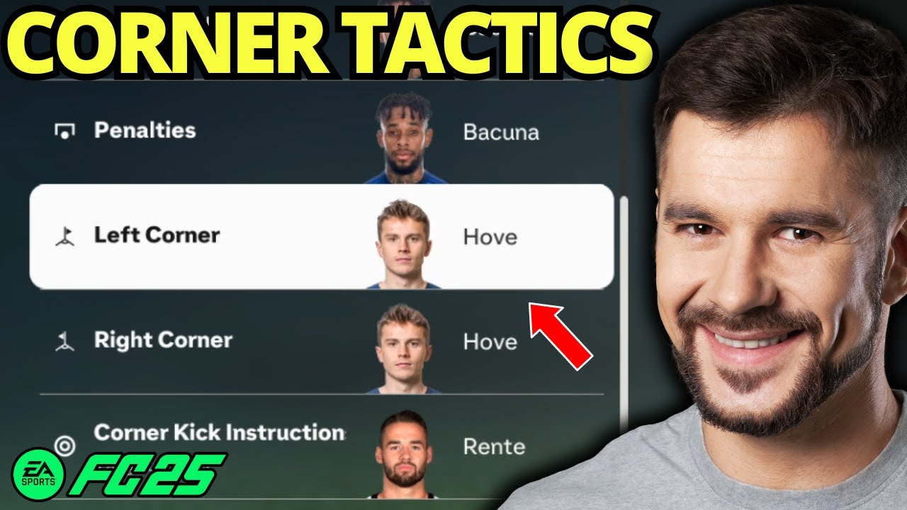 How To Set Up Corner Tactics in FC 25 - YouTube