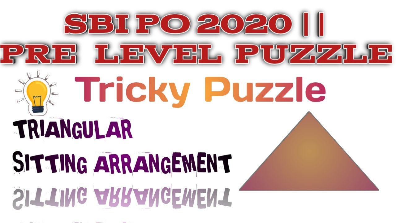Triangular Seating Arrangement For SBI PO Pre 2020|| Aspiring Learner ...