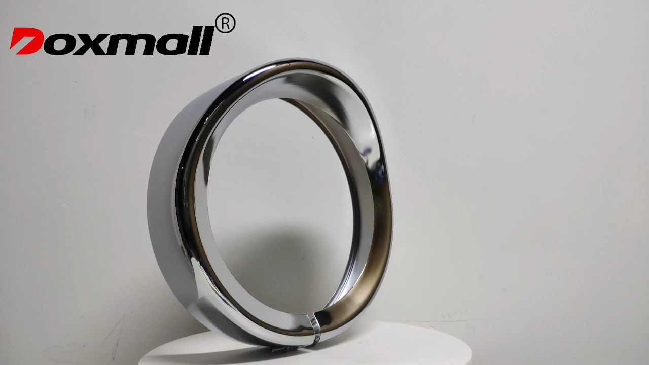 DOXMALL 7" Headlight Trim Ring Decorate Visor + 4 1/2" Fog Light Trim ...