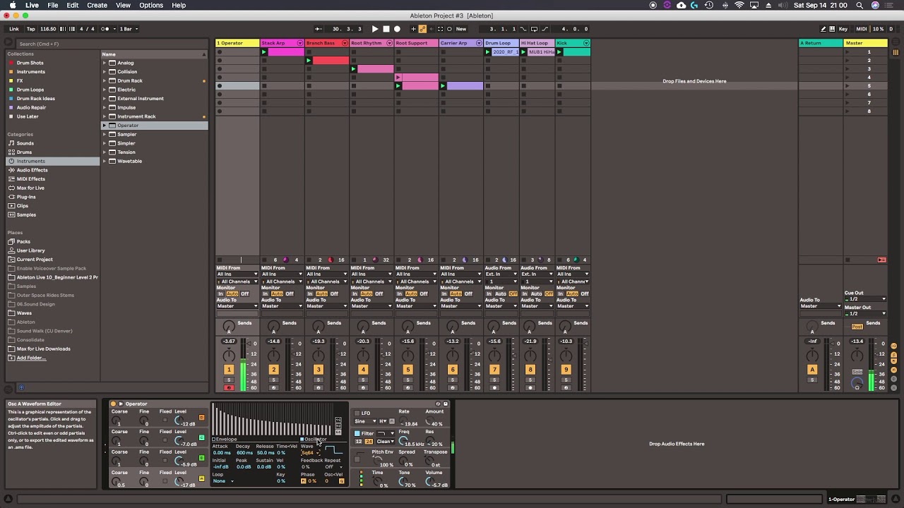 Ableton Tutorial #3 - Operator - YouTube
