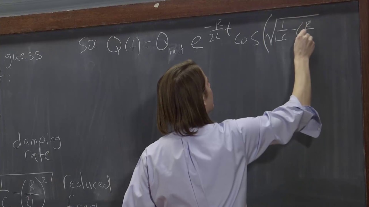 PHYS 102 | RLC Circuits 2 - Damped Charge Oscillations in the RLC ...