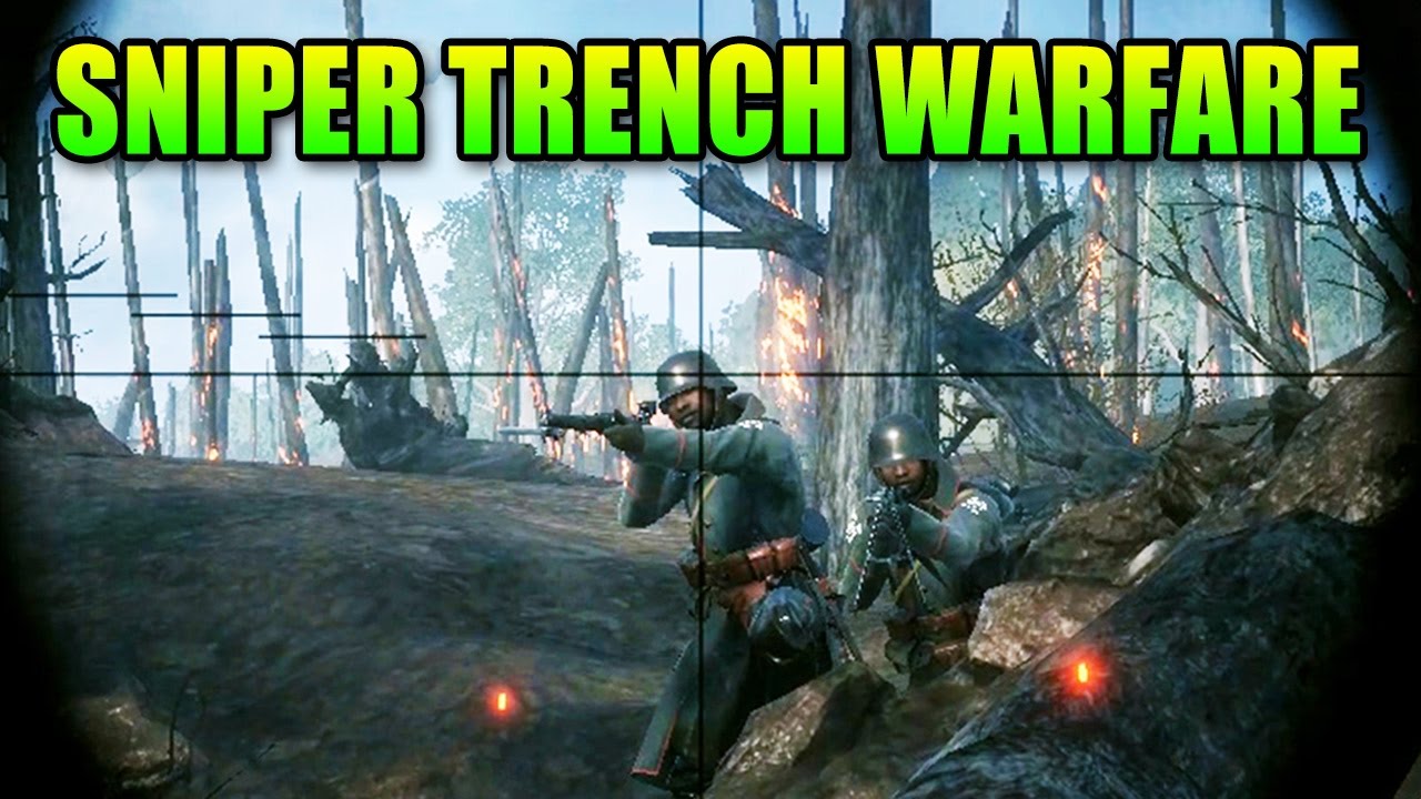 Battlefield 1 Sniper Trench Warfare | BF1 Squad Gameplay - YouTube