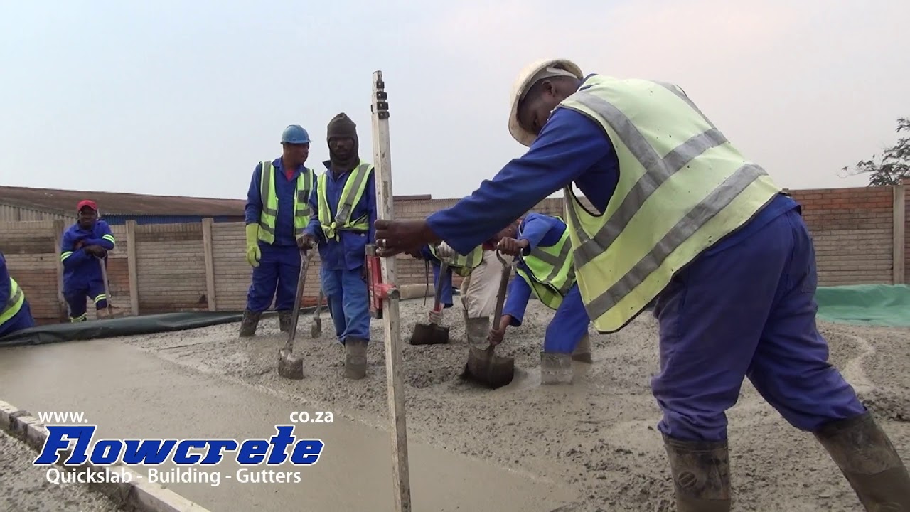 Powerfloating surface bed by Flowcrete - YouTube