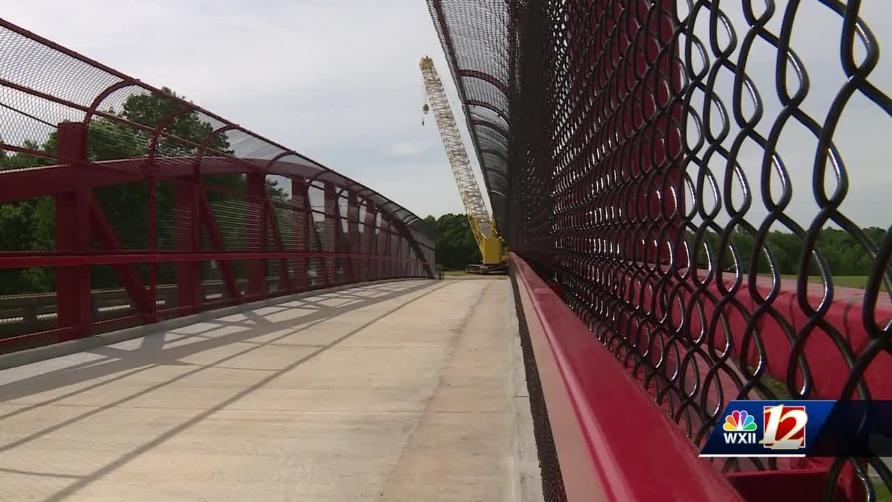 Pedestrian bridge installed ahead of NASCAR All-Star Race weekend at ...