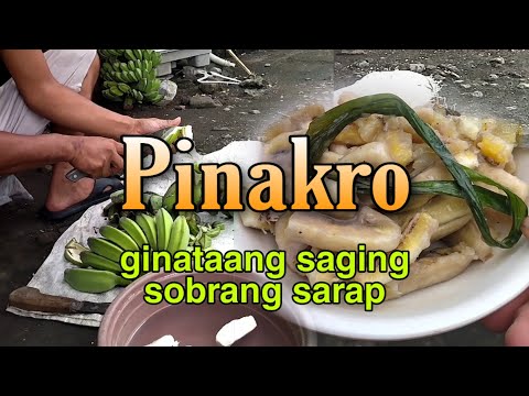 Pinakro ginataang saging - YouTube