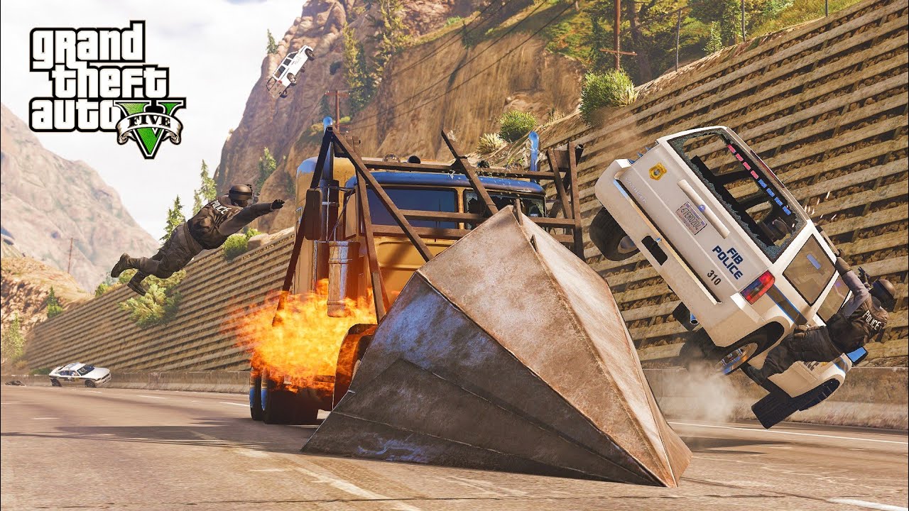 GTA 5 Phantom Wedge Truck Crashes Ep. 2 - Impact Compilation