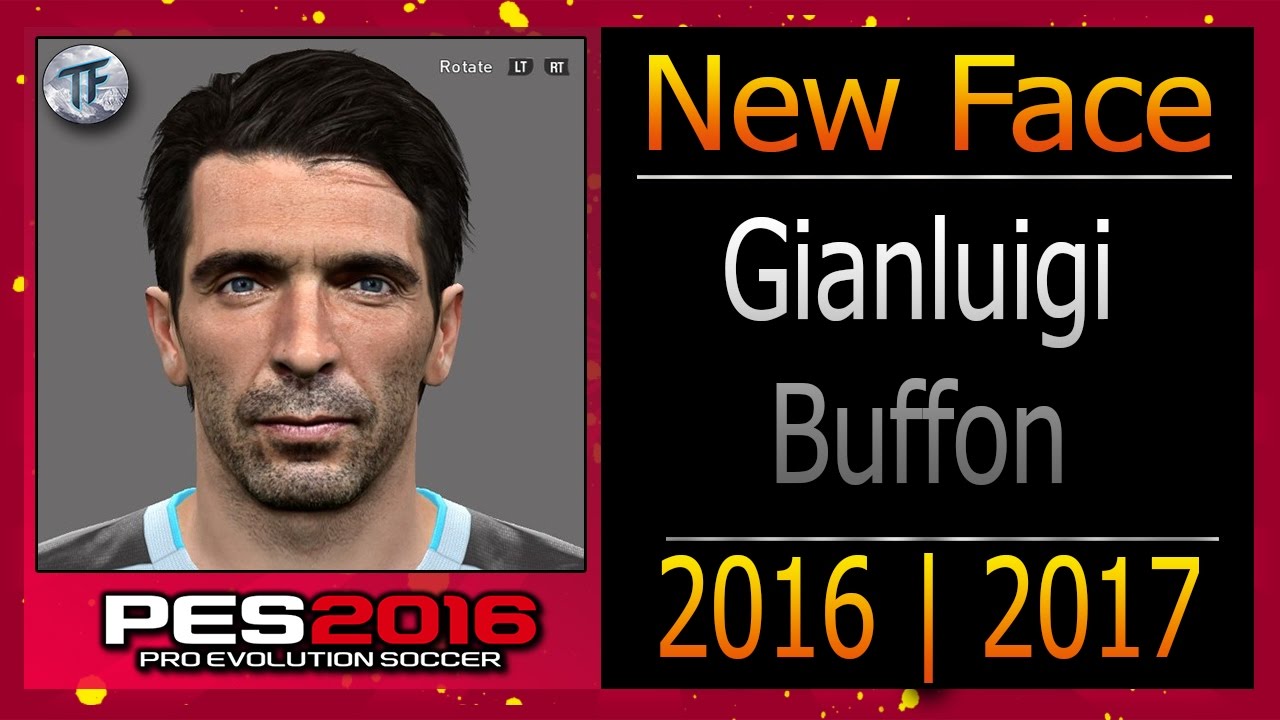 New Face & Hair •Gianluigi Buffon• 2016/17 | PES 2016 - YouTube
