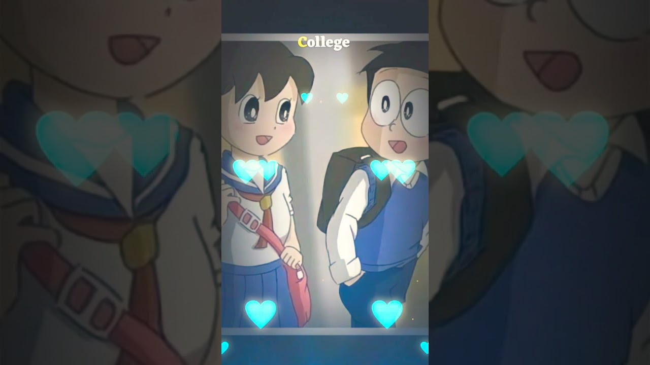 Doraemon ll nobita and shizuka love college life status #shorts - YouTube
