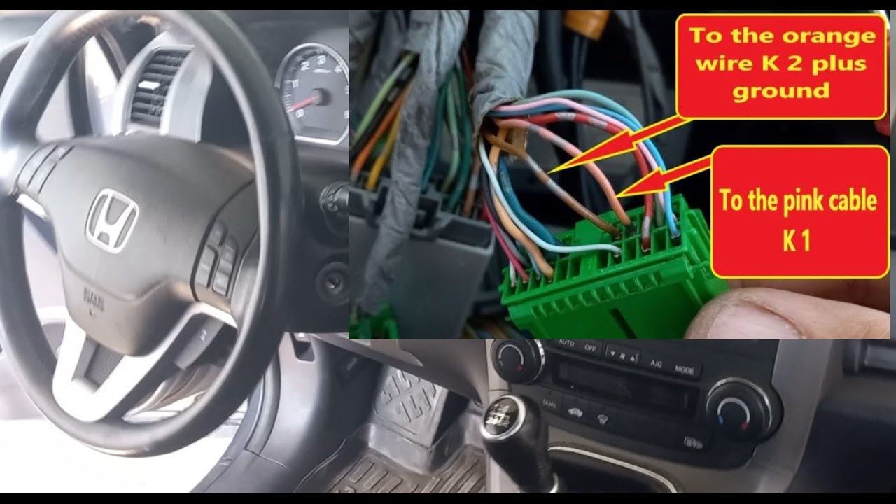 Cómo conectar los botones del volante a la radio del coche Android 12 en Honda CRV 3 - YouTube