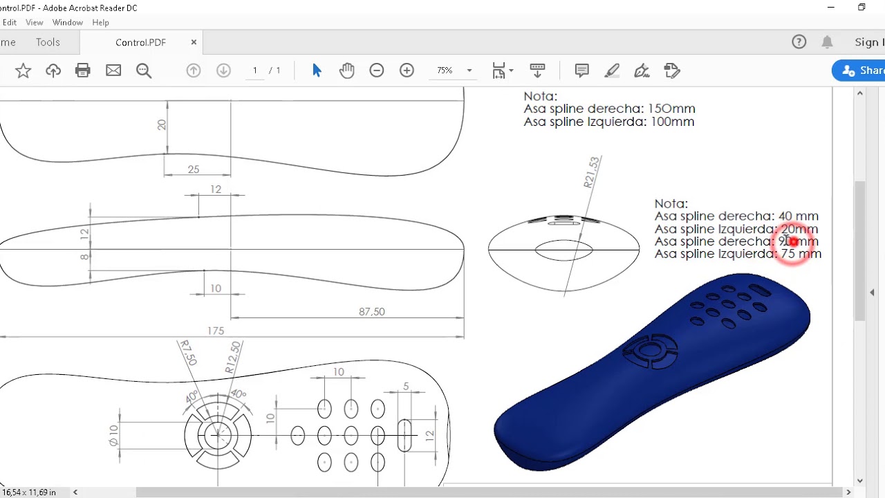 Modelado de Control Remoto en SolidWorks - YouTube