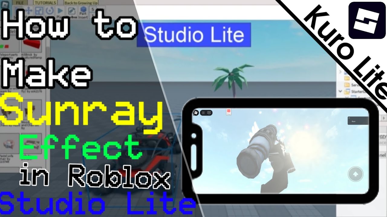 Studio Lite , How to make Sunray Effect ( Mobile , Pc support) - YouTube