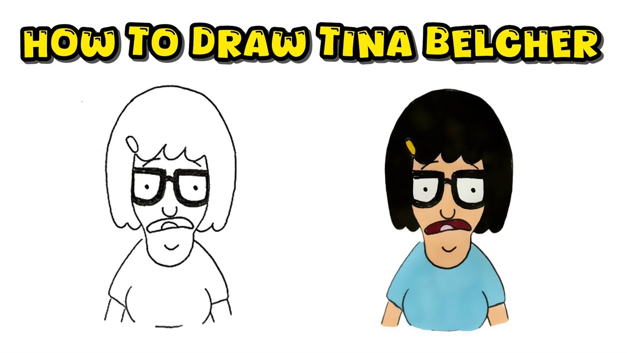 How to Draw Tina Ruth Belcher from Bob's Burgers – Discover the Joy of ...