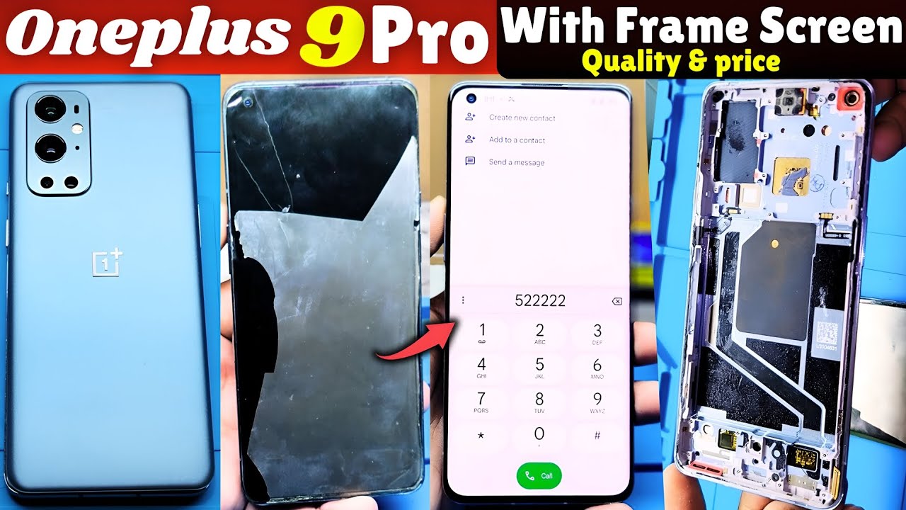 Oneplus 9 Pro With Frame Screen Replacement /display/Folder/Combo ...