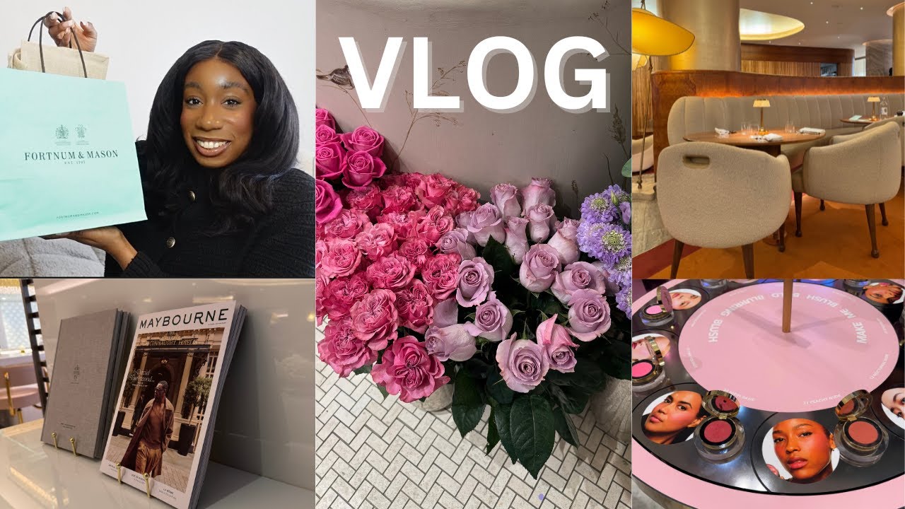 VLOG || YSL UNBOXING || COFFEE & FLOWERS || SHOPPING AT FORTNUM & MASON ...