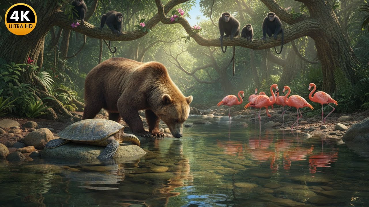 Animals of Amazon 4K | Wild Creatures and Exotic Tropical Birds in ...
