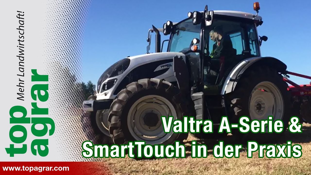 Valtra präsentiert neue A- und S-Serie sowie SmartTouch-Armlehne in der Praxis - YouTube