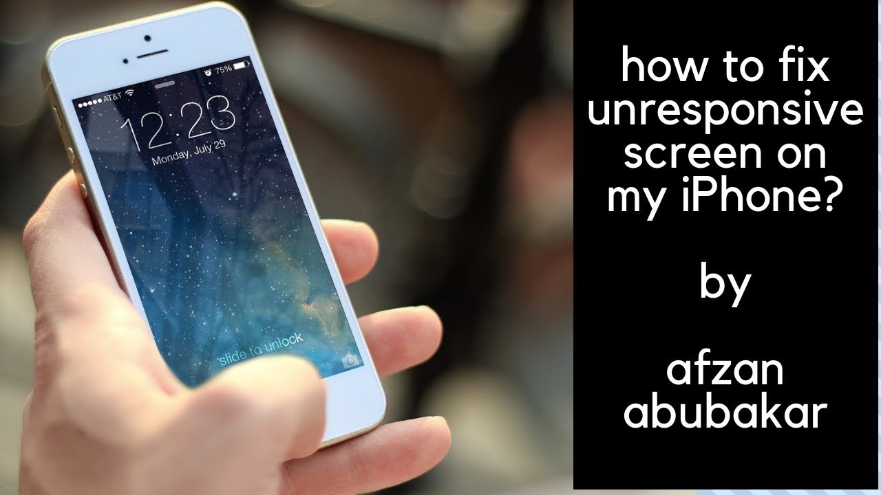 How to solve unresponsive touch on my iPhone. - YouTube