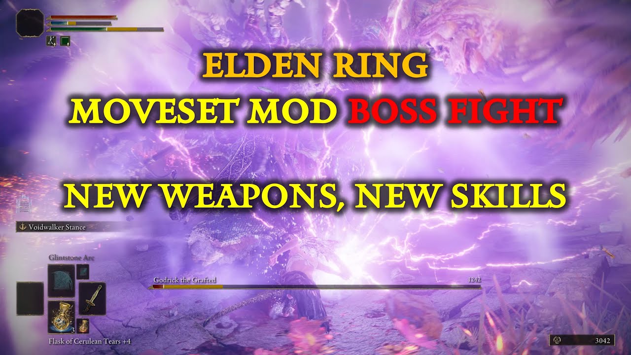 Elden Ring Moveset Mod Boss Fight, Godrick the Grafted 2nd, NG, Str ...