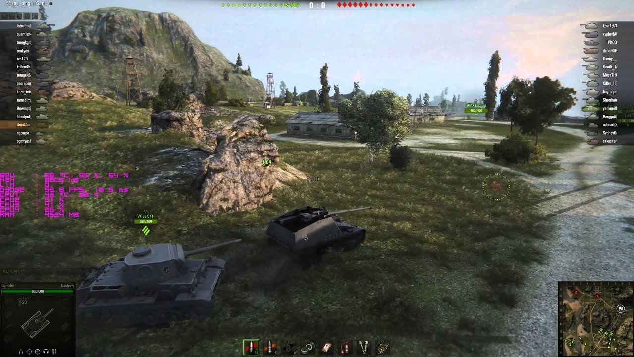 World of Tanks 4K test max setting GTX 980 Ti + I5 4690k - YouTube