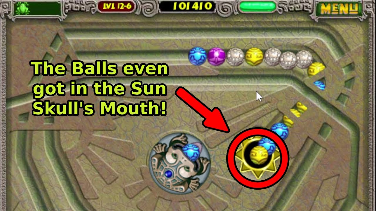 My Most Clutch Zuma Game Ever! The Skull is about to eat the balls ...