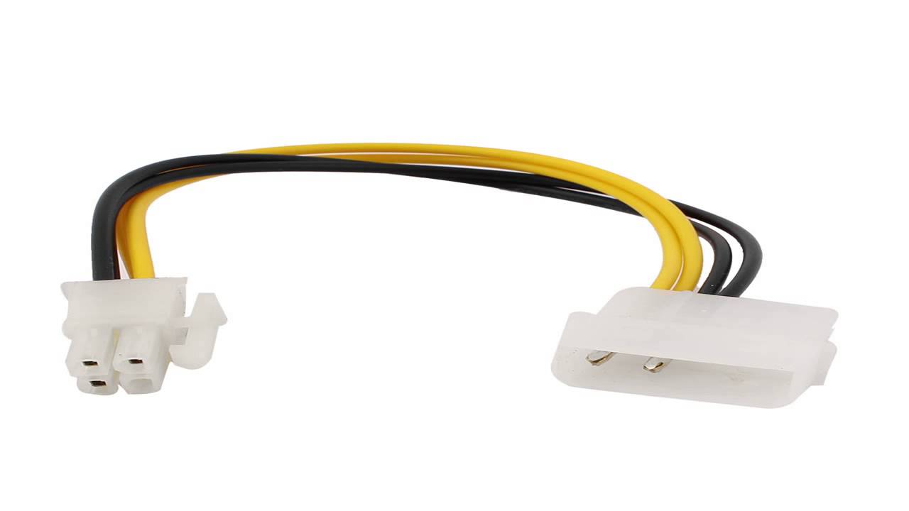 Link Depot 4 Pin PC Power Y Adapter Cable - YouTube